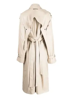 BOYAROVSKAYA Layered Belted Trench Coat