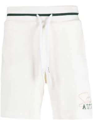 AUTRY Logo-embroidered Track Shorts - White