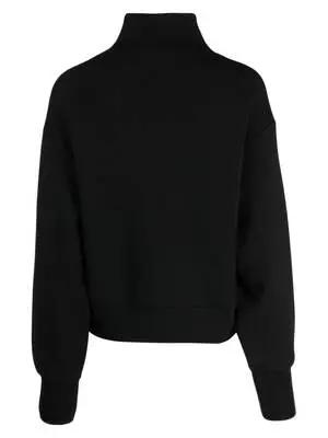 Varley Davidson Zipped Jersey Sweatshirt - Black