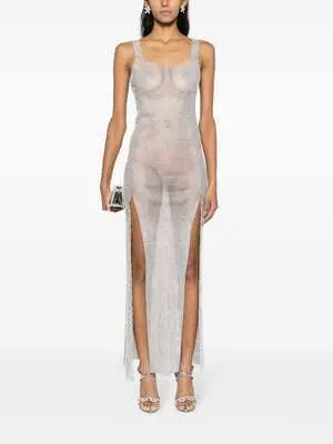 SANTA BRANDS Rhinestone-embellished Maxi Dress