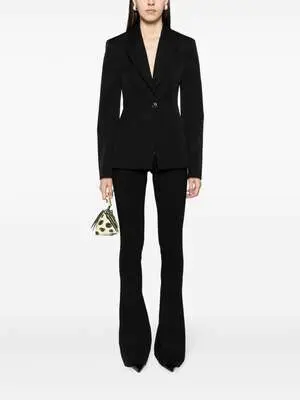 Attico Single-breasted Virgin Wool Blazer