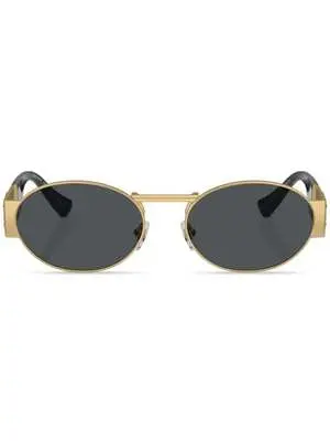 Versace Medusa Head Round-frame Sunglasses - Gold