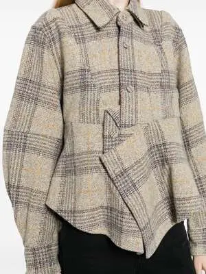 JNBY Check-print Wool Jacket
