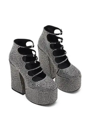 Marc Jacobs 160mm The Rhinestone Kiki Pumps - Black