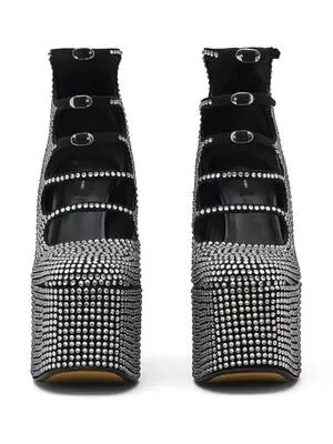 Marc Jacobs 160mm The Rhinestone Kiki Pumps - Black