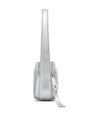 Marc Jacobs Metallic Slingshot Shoulder Bag - Silver
