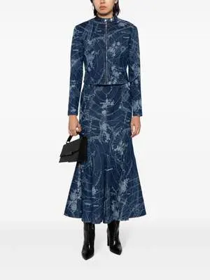 Off-White Graphic-print Mermaid Midi Skirt