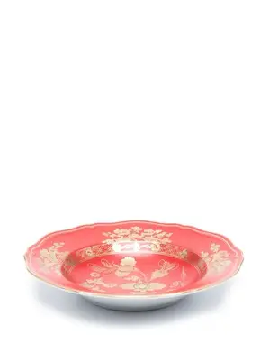 GINORI 1735 Floral-print Plates - Red