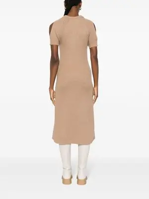 Stella McCartney Ribbed-knit Midi Dress