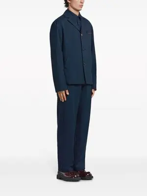 Marni Tropical Wool Long-sleeved Shirt - Blue