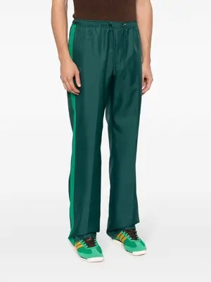 LANVIN Side-stripe Cotton Trousers