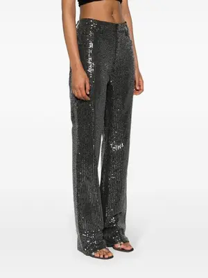 ROTATE BY BIRGER CHRISTENSEN High-waisted Sequined Jeans