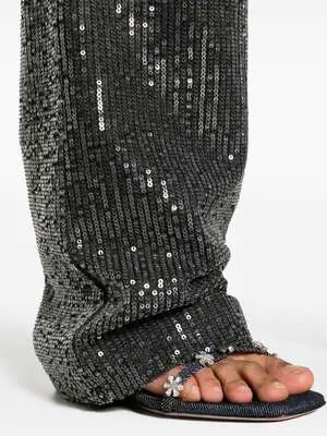 ROTATE BY BIRGER CHRISTENSEN High-waisted Sequined Jeans