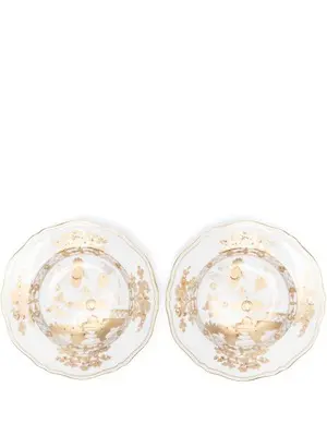 GINORI 1735 Aurum Porcelain Soup Plate - White