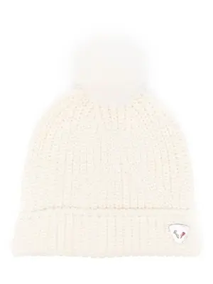 Rossignol Pompom-Detail Beanie White
