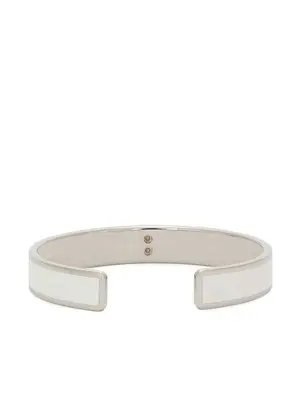 Dolce & Gabbana Logo Plaque Cuff Bracelet - Silver