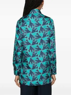 BOTTER Fish-pattern Silk Shirt
