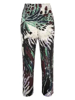 Issey Miyake Pleated Cropped Trousers