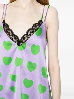 Natasha Zinko Heart-print Cami Top