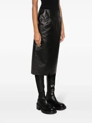 KASSL EDITIONS Strap-detail Wrap Midi Skirt