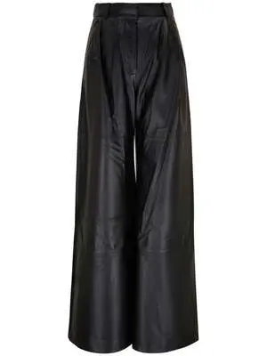 Zimmermann Luminosity Wide-leg Leather Trousers