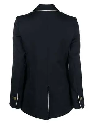 MERCI Contrast-trim Double-breasted Blazer