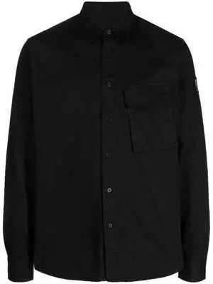 Belstaff Logo-appliqué Cotton Shirt