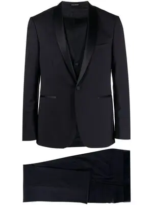Tagliatore Single-breasted Virgin Wool Blend Suit