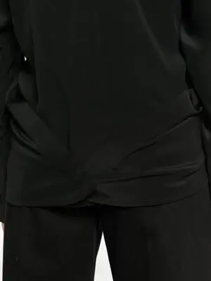 Victoria Beckham Wrap Front Silk Shirt