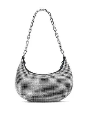 Marc Jacobs Rhinestone Small Curve Shoulder Bag - Black