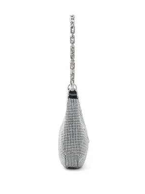 Marc Jacobs Rhinestone Small Curve Shoulder Bag - Black