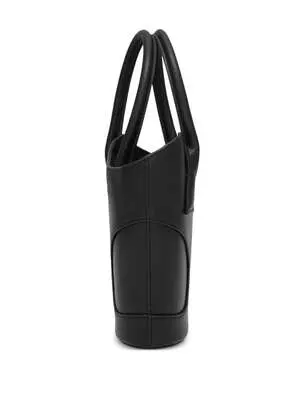 FERRAGAMO Logo-print Cut-out Tote Bag - Black