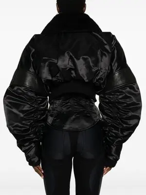 MUGLER Corset-style Draped Bomber Jacket