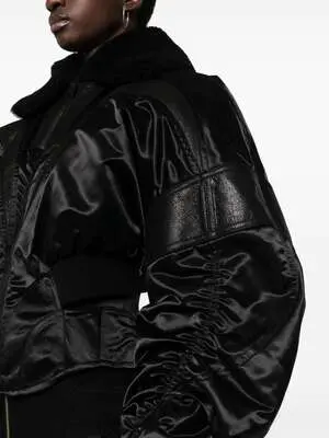 MUGLER Corset-style Draped Bomber Jacket