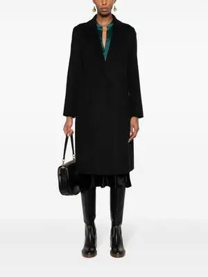 Vince Notched-lapel Trench Coat - Black