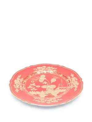 GINORI 1735 Rubrum Porcelain Plate - Red