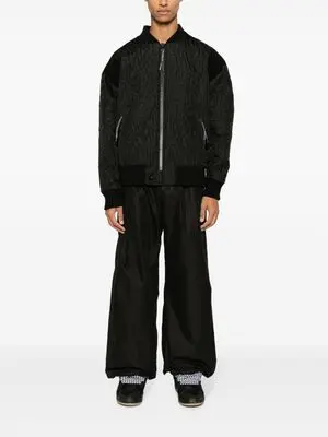 VIVIENNE WESTWOOD Logo-stitch Quilted Bomber Jacket