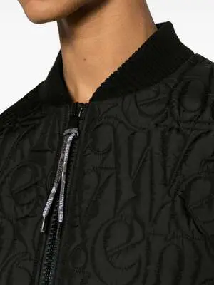 VIVIENNE WESTWOOD Logo-stitch Quilted Bomber Jacket