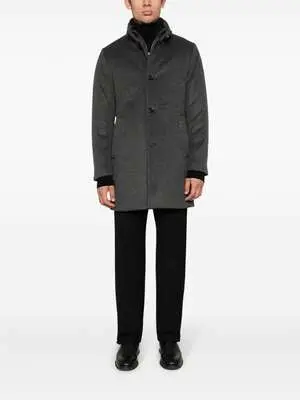 MOORER Bond-fur-le Padded Coat - Grey