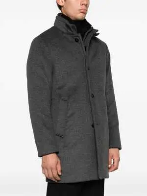 MOORER Bond-fur-le Padded Coat - Grey