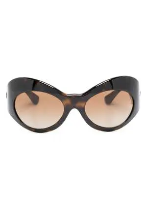 Versace Medusa Shield Sunglasses - Brown