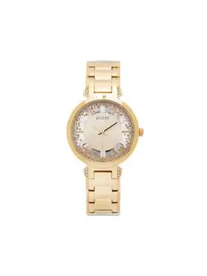 Guess Stainless Steel Quartz 35mm Watch - Gold