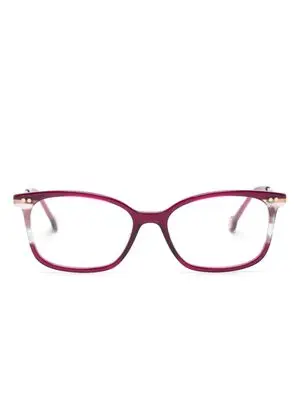 Carolina Herrera Rectangle Eyeglasses - Pink