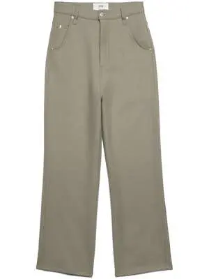 Ami Straight-leg Virgin Wool Trousers