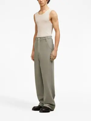 Ami Straight-leg Virgin Wool Trousers