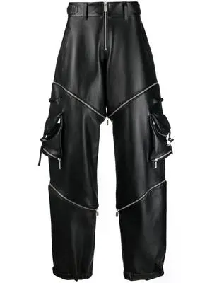 Off-White Adjustable Leather Cargo Trousers