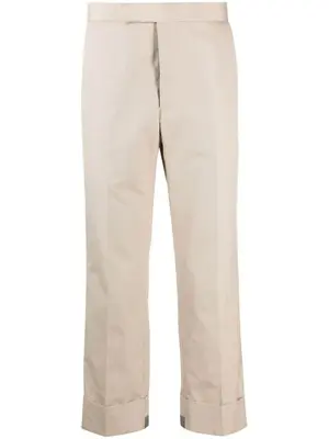 Thom Browne Tailored Cropped Trousers