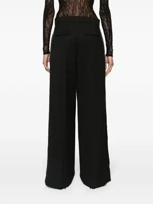 Wardrobe.NYC Pleated Wide-leg Trousers - Black