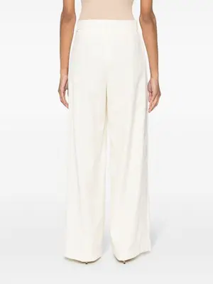 Wardrobe.NYC Pleated Wide-leg Trousers - Neutrals