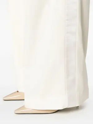 Wardrobe.NYC Pleated Wide-leg Trousers - Neutrals